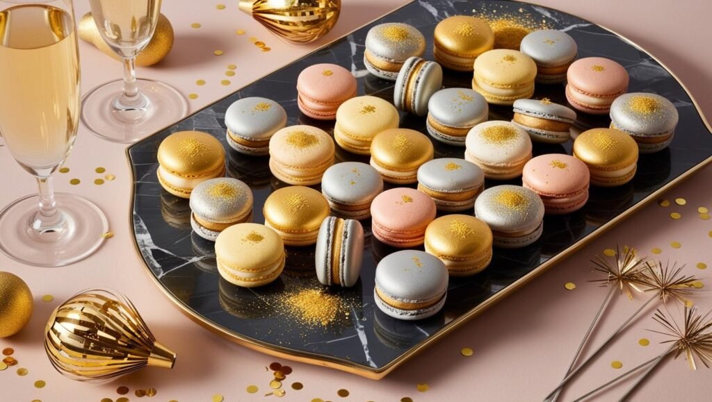 Sparkling New Year’s Eve Macarons Celebration Recipe