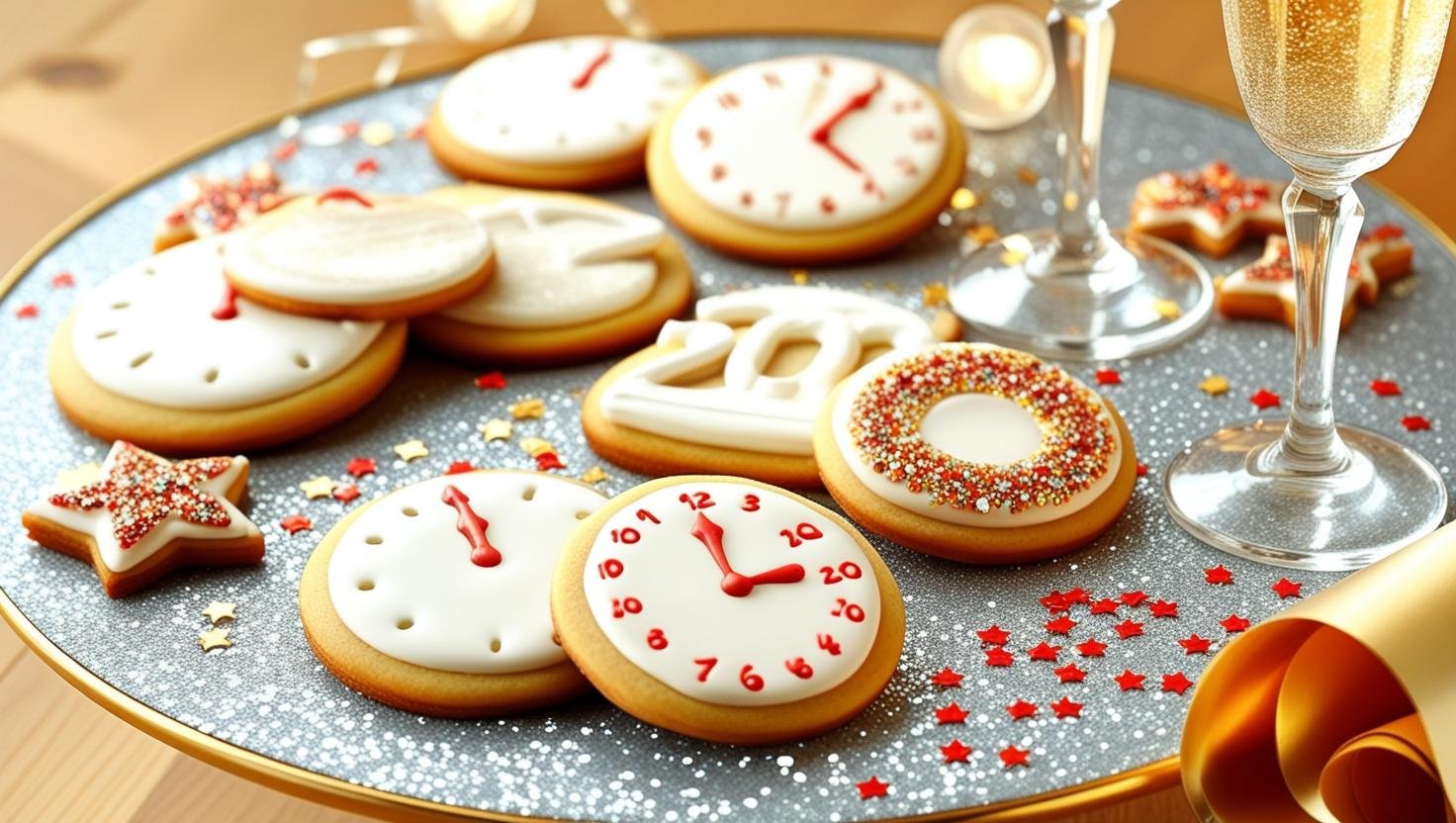 Festive Countdown Cookies for New Year’s Eve