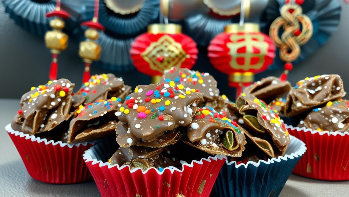 Chinese New Year Chocolate Cornflake Clusters Recipe