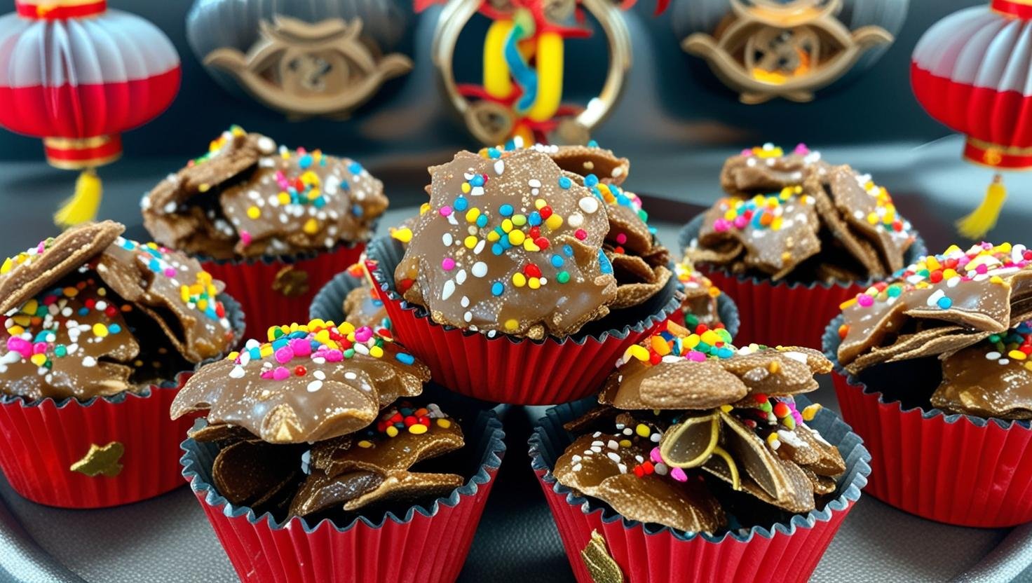 Chinese New Year Chocolate Cornflake Clusters Recipe