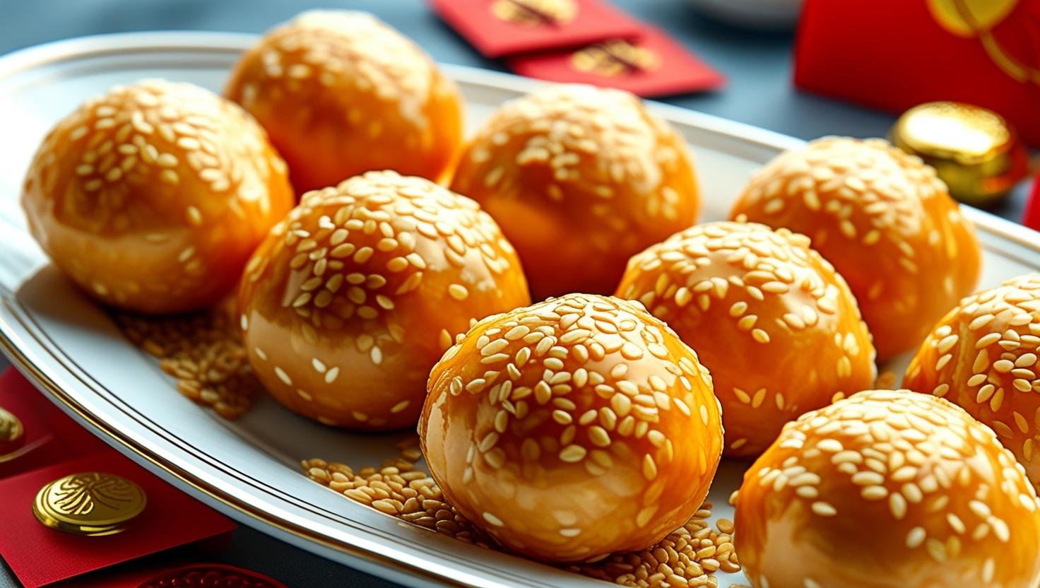Crispy Sesame Seed Balls Recipe for Good Luck and Festivity