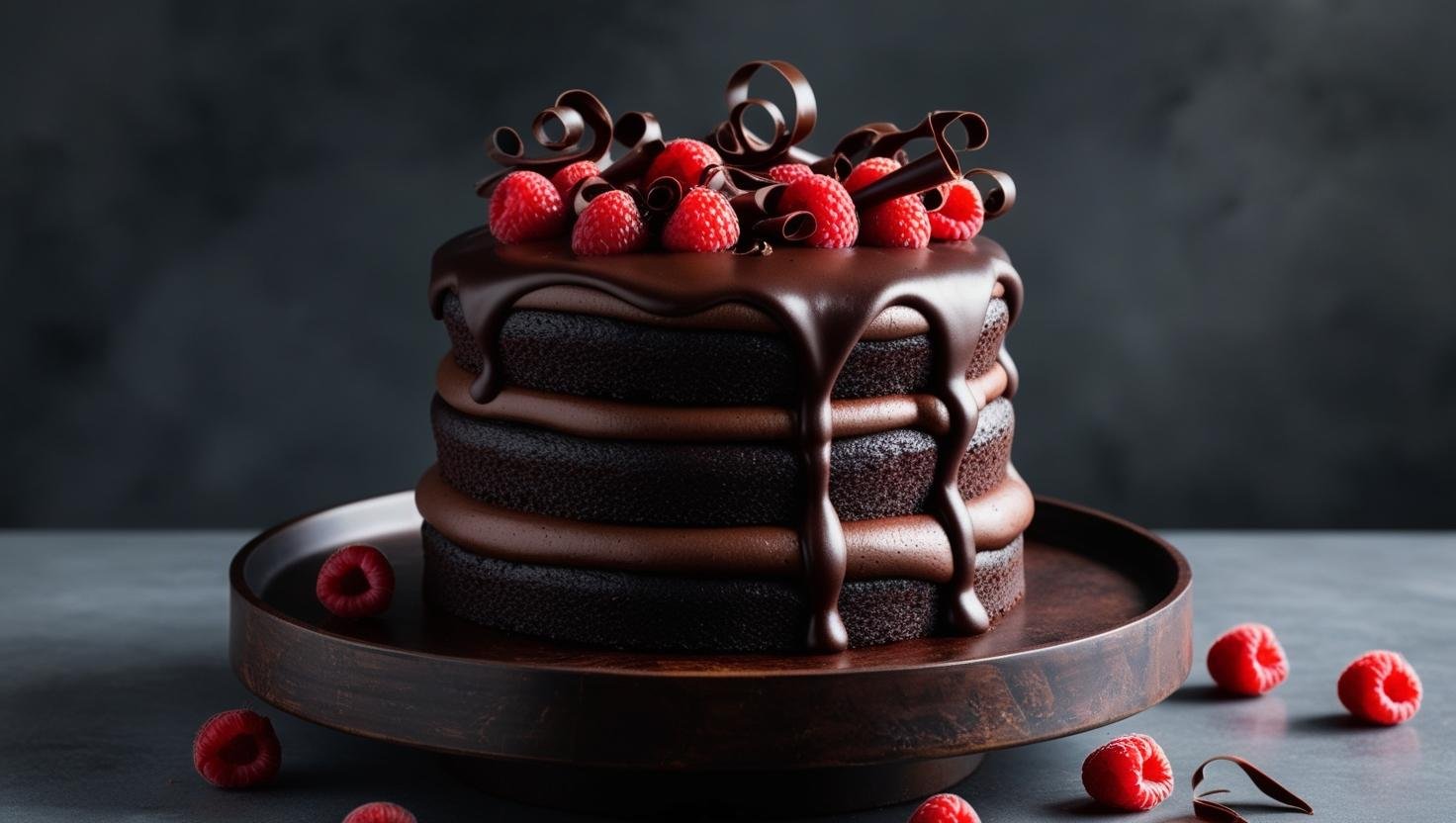 Decadent Dark Chocolate Cake That Will Melt in Your Mouth