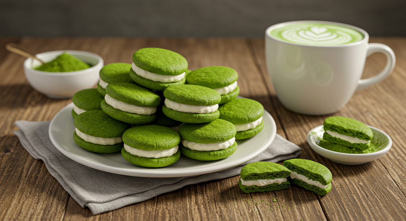 Soft & Chewy Matcha Sandwich Cookies You’ll Crave Daily